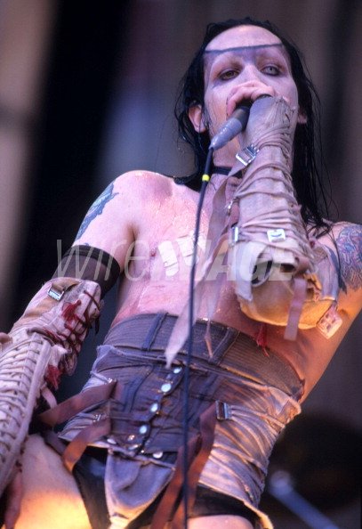 Marilyn Manson During Ozzfest At Giants Stadium June 15 1997 At Giants Wireimage Australia