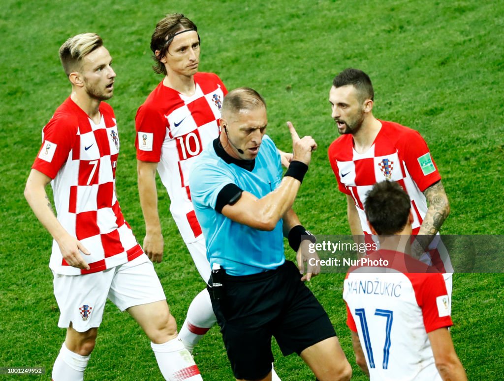 France V Croatia Fifa World Cup Russia 2018 Final Croatia Players