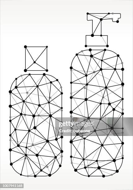 Creams Triangle Node Black And White Pattern High Res Vector Graphic
