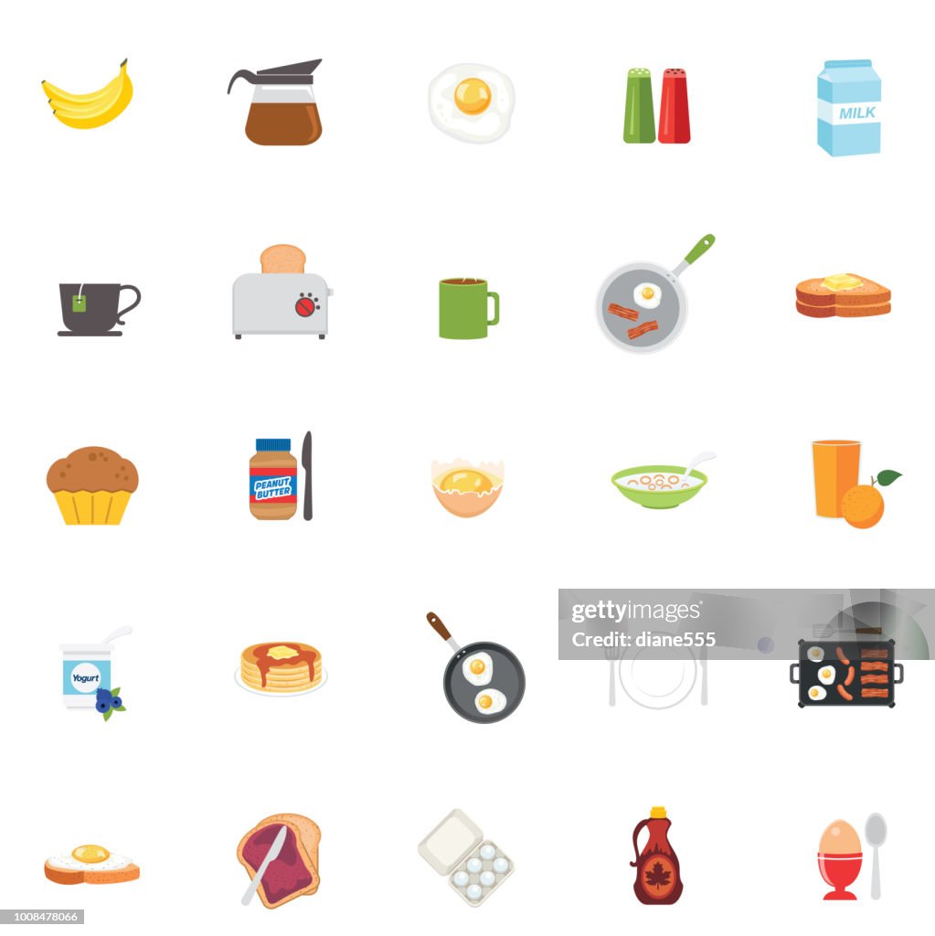 Cute Breakfast Food Icons Set High-Res Vector Graphic - Getty Images Cute Breakfast Food Icons Set High-Res Vector Graphic - Getty Images