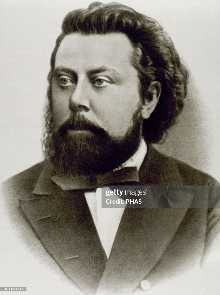 Modest Mussorgsky . Russian composer. Portrait. Photography. News Photo ... Modest Mussorgsky . Russian composer. Portrait. Photography. News Photo ...