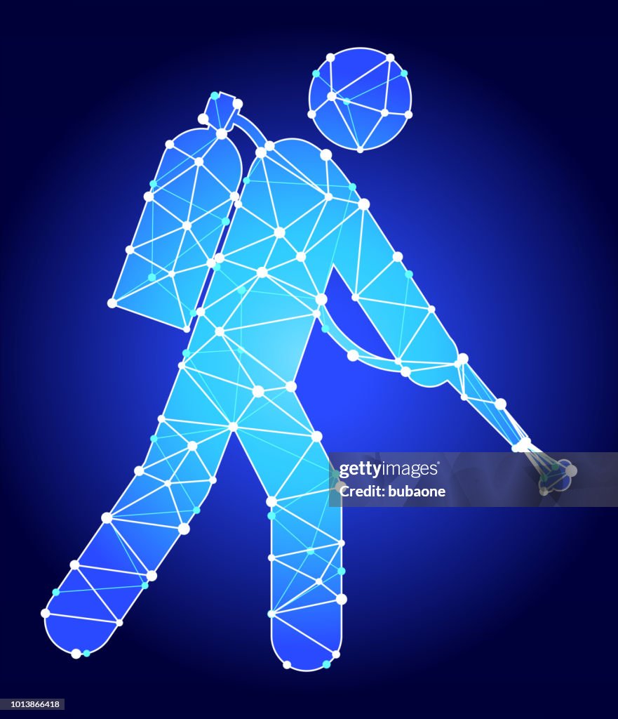 Terminator Blue Triangle Node Vector Pattern High Res Vector Graphic