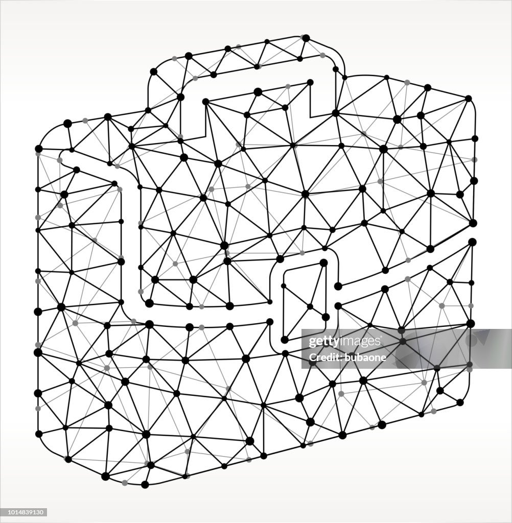 Briefcase Triangle Node Black And White Pattern High Res Vector Graphic