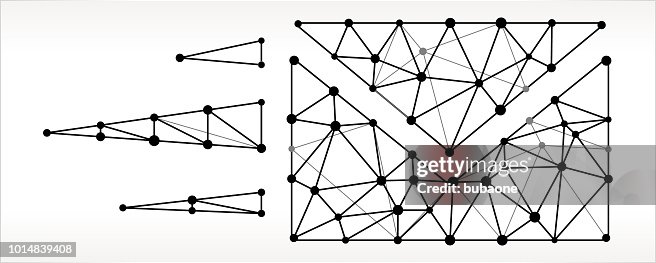 Letter Triangle Node Black And White Pattern High Res Vector Graphic