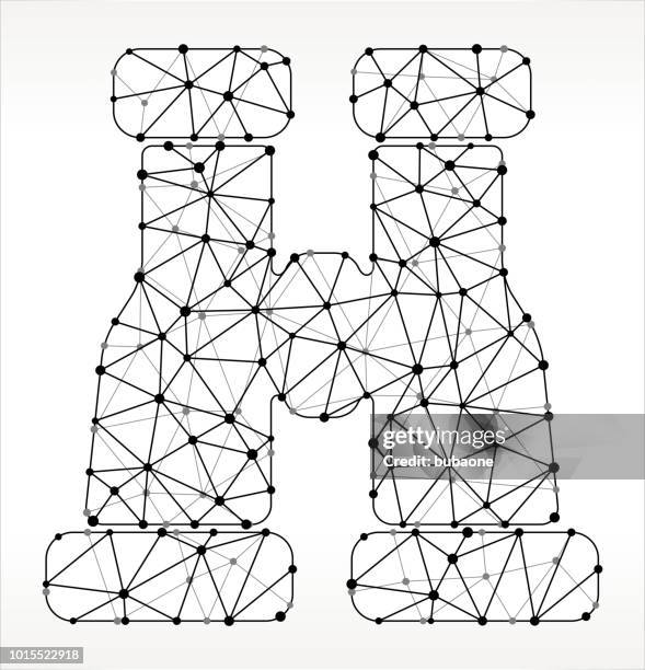 Binocular Triangle Node Black And White Pattern High Res Vector Graphic