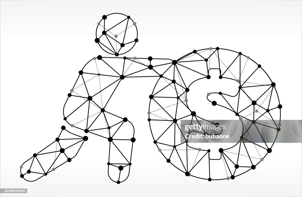Pushing Coin Triangle Node Black And White Pattern High Res Vector