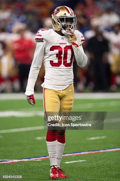 San Francisco 49ers defensive back Tyvis Powell looks over the... News ... San Francisco 49ers defensive back Tyvis Powell looks over the... News ...