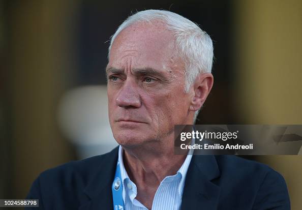 Atalanta Bc President Antonio Percassi Looks On Prior To The Uefa