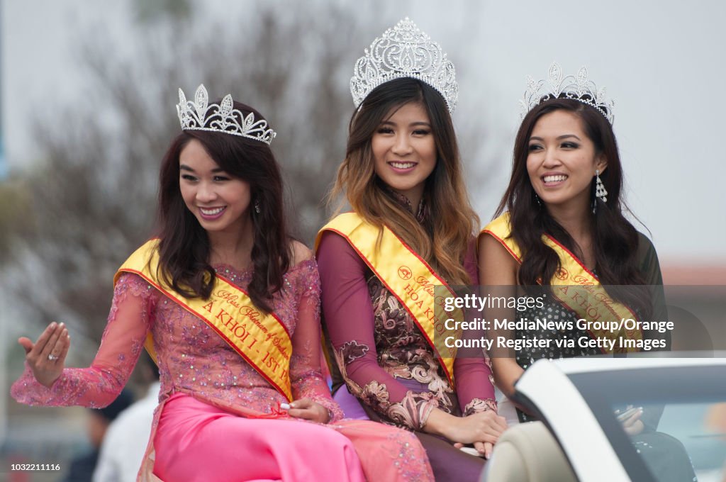 1st Princess Linh Vu Queen Ashley Hoang And 2nd Princess Thao Chau News Photo Getty Images