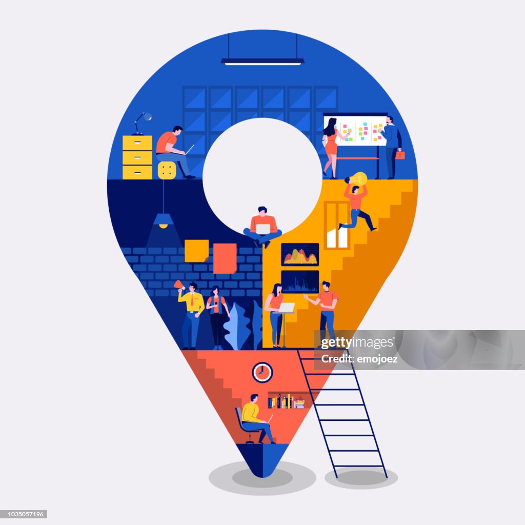 Workingspace Create Location High-Res Vector Graphic - Getty Images Workingspace Create Location High-Res Vector Graphic - Getty Images