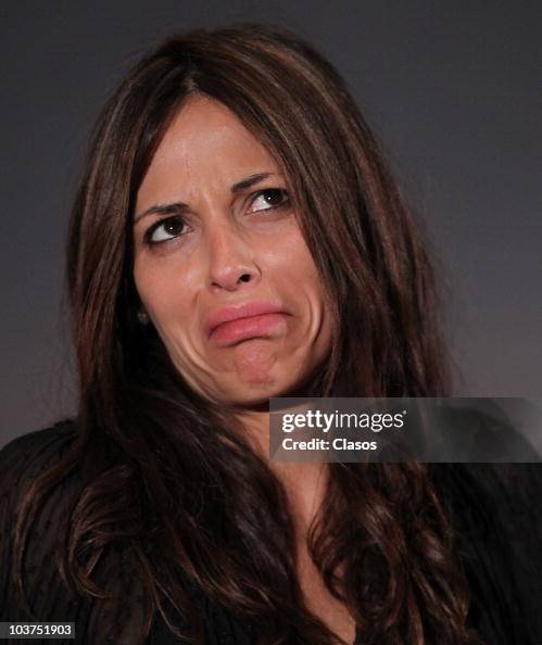 Elizabeth Cervantes During A Press Conference To Present The Movie El