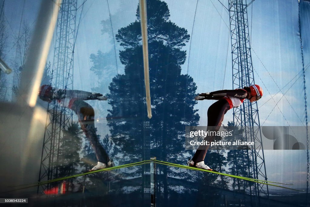 Carina Vogt Of Germany Soars Through The Air During The Womens News