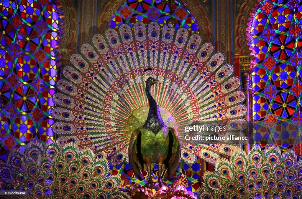 The Newly Restored Peacock Throne Of King Ludwig Ii Of Bavaria Stands