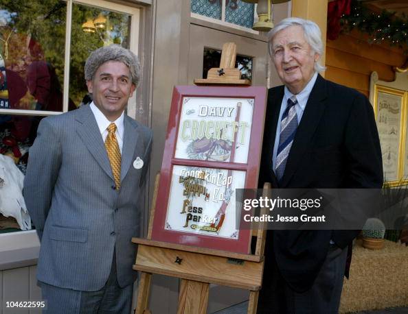 Matt Ouimet And Fess Parker During Disneyland Honors Fess Parker On