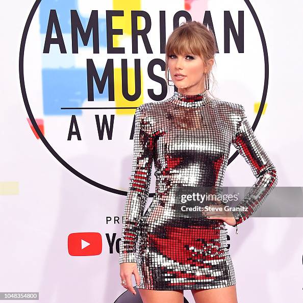 Taylor Swift Attends The 2018 American Music Awards At Microsoft