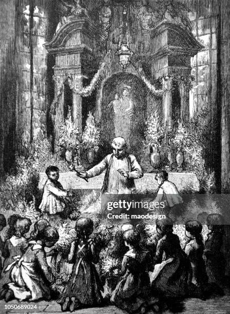 Catholic Priest Blessing Photos And Premium High Res Pictures Getty
