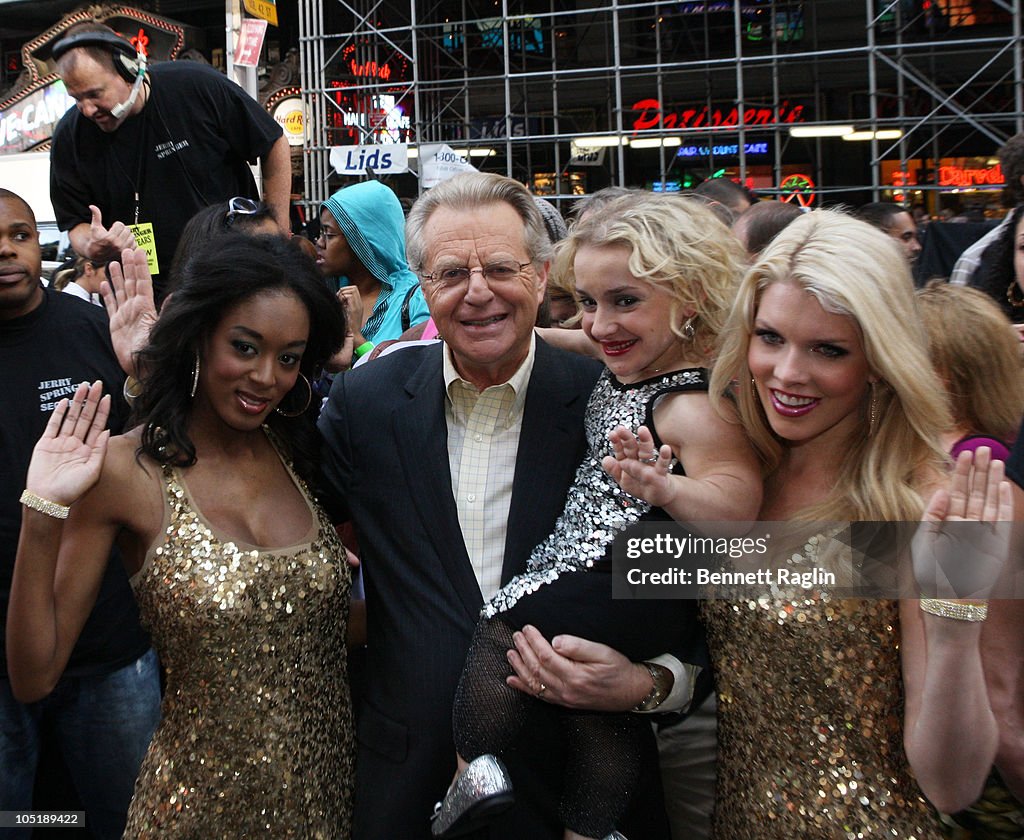 Joslyn Hood Jerry Springer Sassy Cassie Ashley Beach Attend The