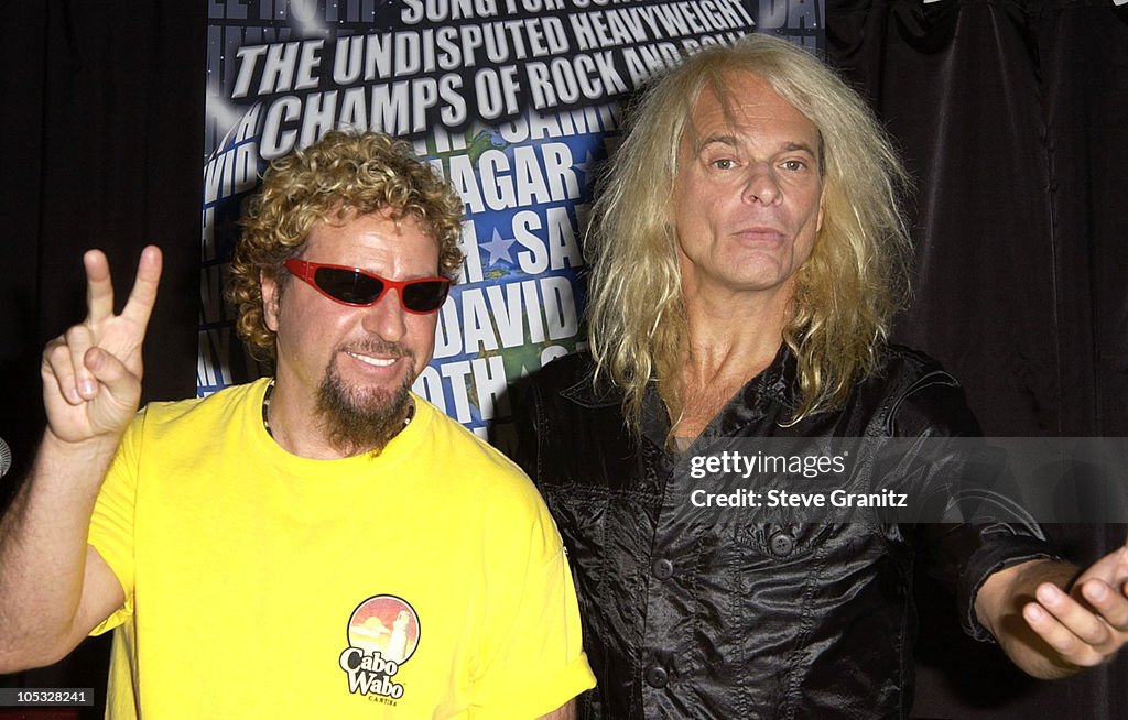 Sammy Hagar & David Lee Roth during Sammy Hagar & David Lee Roth Tour ... Sammy Hagar & David Lee Roth during Sammy Hagar & David Lee Roth Tour ...