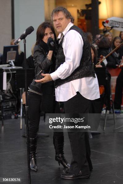 Aspen Miller And Meat Loaf During Meat Loaf Performs On The Today