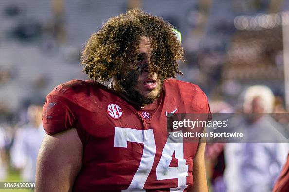 Alabama Crimson Tide offensive lineman Jedrick Wills Jr. exits the ... Alabama Crimson Tide offensive lineman Jedrick Wills Jr. exits the ...