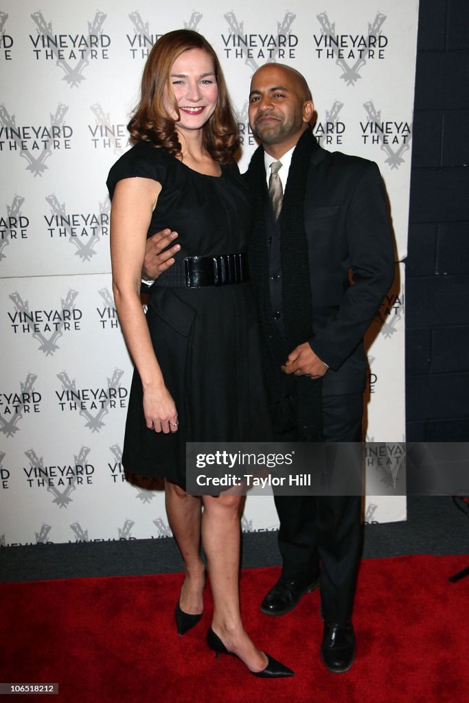Heather Burns And Ajay Naidu Attend The Opening Night Of Will Enos