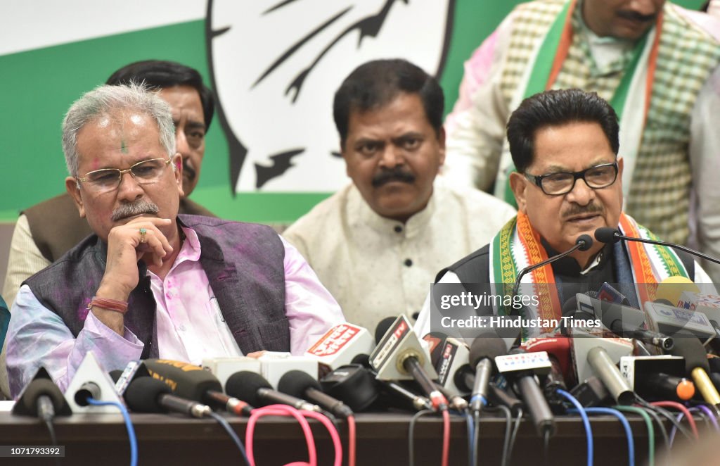 Chhattisgarh Pradesh Congress President Bhupesh Baghel With Congress