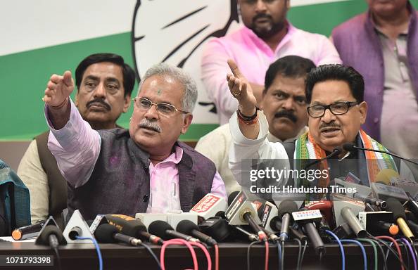 Chhattisgarh Pradesh Congress President Bhupesh Baghel With Congress
