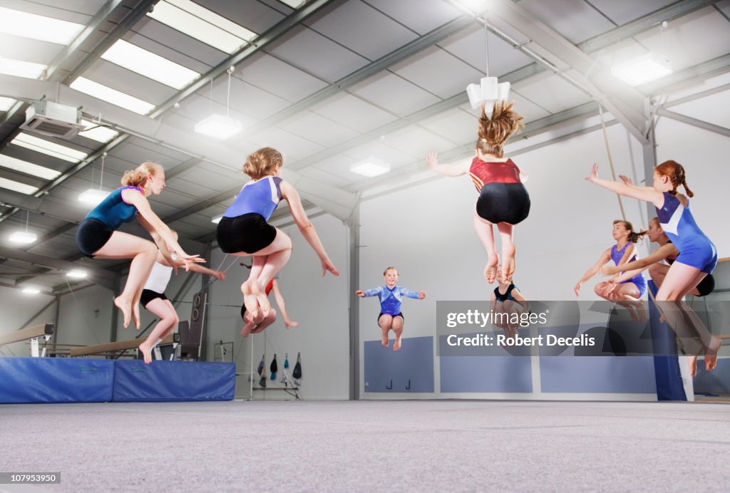 Gymnasts Warming Up Foto De Stock Getty Images