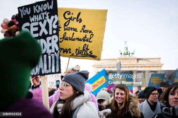 Womens March In Berlin Photos And Premium High Res Pictures Getty Images