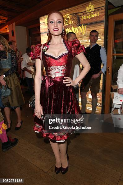 Barbara Meier Wearing A Dirndl By Lola Paltinger During The 28th