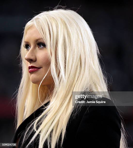 Christina Aguilera Super Bowl Photos And Premium High Res Pictures