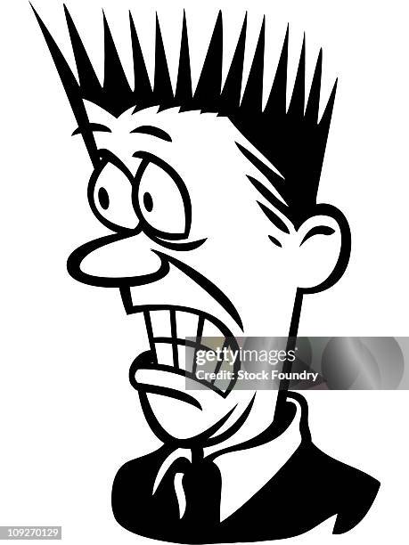 Spiky Hair Drawing Photos And Premium High Res Pictures Getty Images