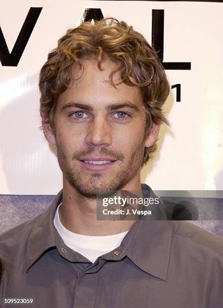 Paul Walker during Toronto 2001 - Joy Ride Press Conference at Press ... Paul Walker during Toronto 2001 - Joy Ride Press Conference at Press ...