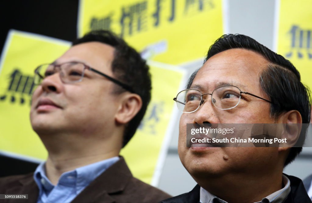 Occupy Central leader Benny Tai, Democratic party's legislator Albert ... Occupy Central leader Benny Tai, Democratic party's legislator Albert ...