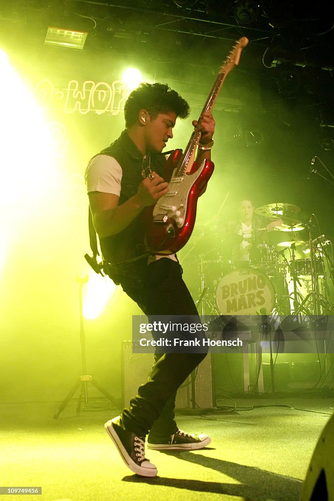Singer Bruno Mars Performs Live During A Concert At The Astra On