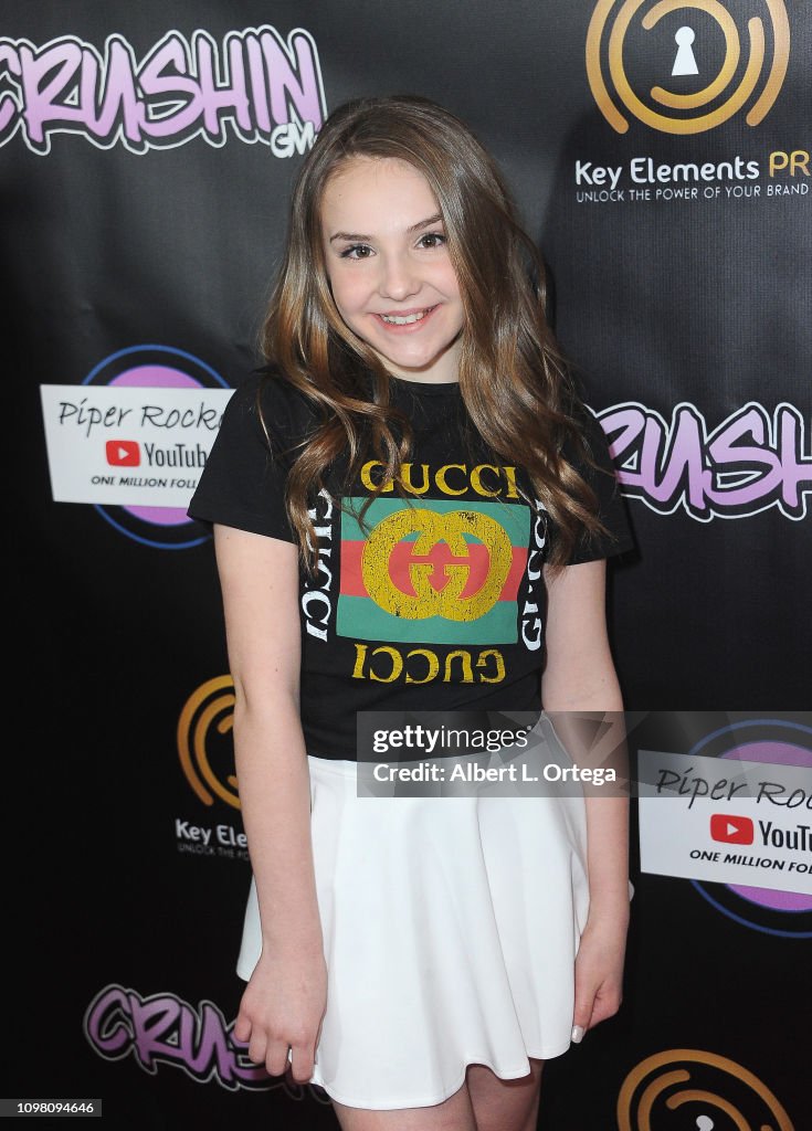 Piper Rockelle Arrives For Gavin Magnus Video Release For Crushin