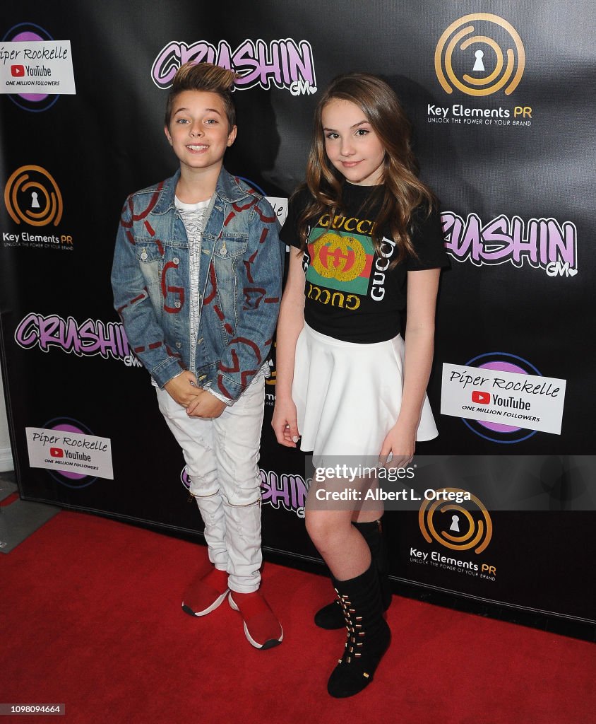 Gavin Magnus And Piper Rockelle Arrive For Gavin Magnus Video Release