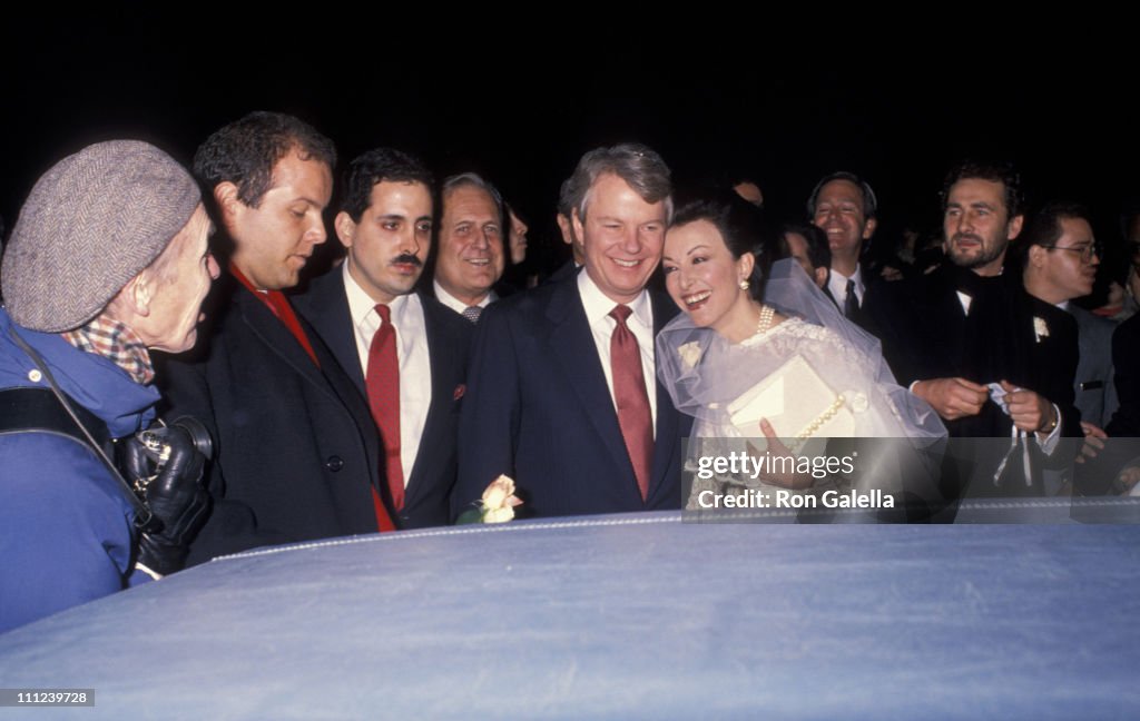 Sid Bass And Mercedes Kellogg During Wedding Of Sid Bass And Mercedes