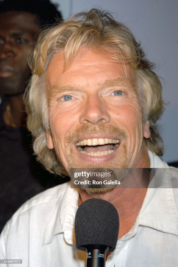 Sir Richard Branson During Sir Richard Branson Unveils Virgin Pulse