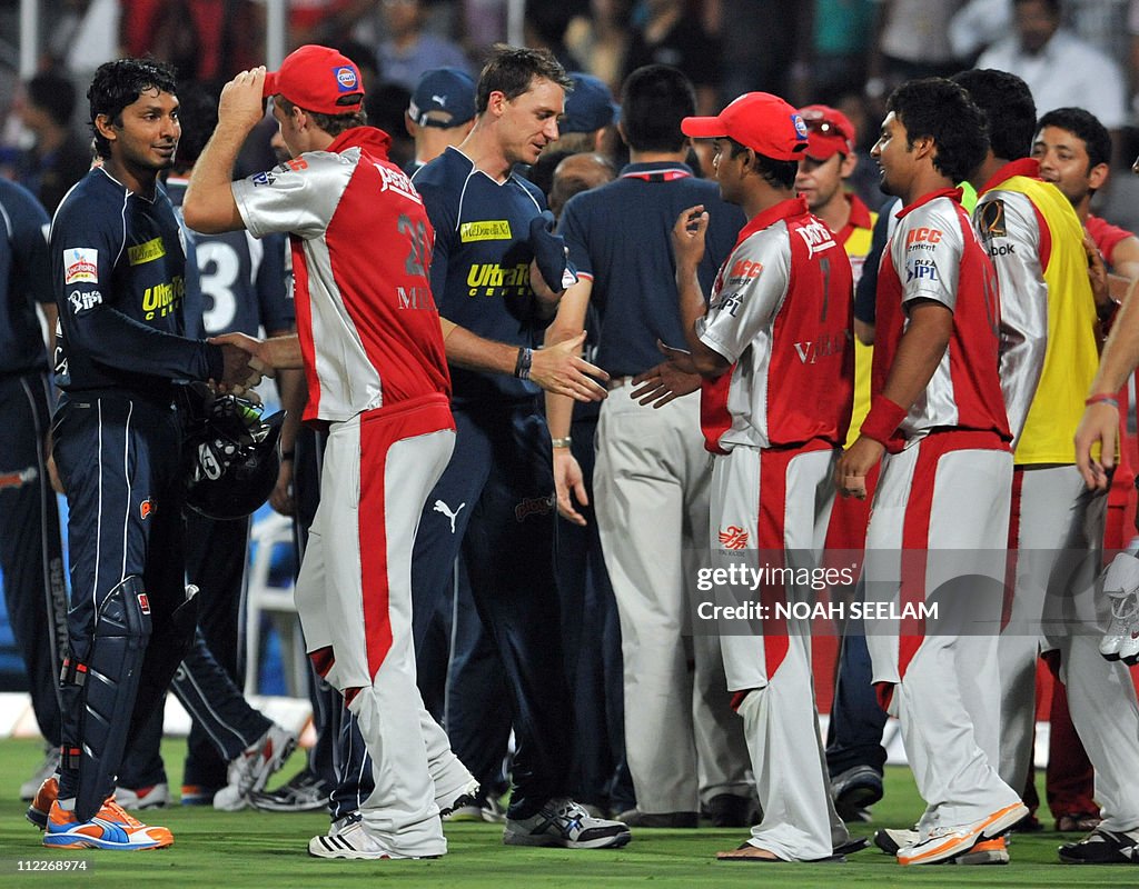 Deccan Chargers Captain Kumara Sangakkara congratulate Kings X1... News ... Deccan Chargers Captain Kumara Sangakkara congratulate Kings X1... News ...
