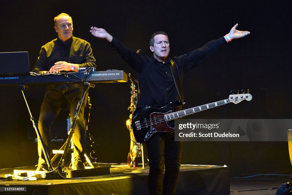 Singer Andy Mccluskey Of Orchestral Manoeuvres In The Dark Performs