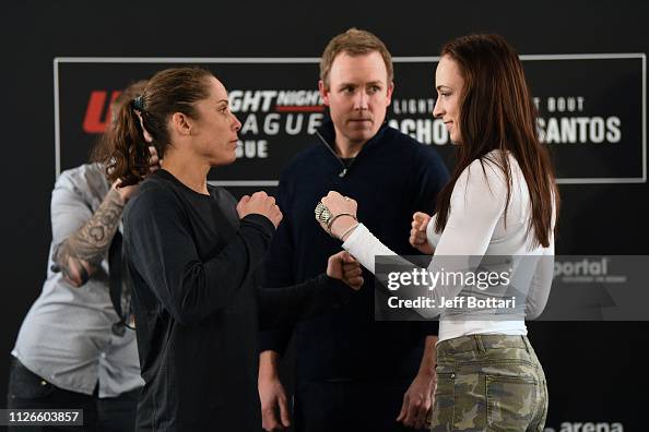 Opponents Liz Carmouche And Lucie Pudilova Of Czech Republic Face Off News Photo Getty Images