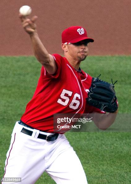 Washington Nationals pitcher Luis Atilano delivers a pitch against ... Washington Nationals pitcher Luis Atilano delivers a pitch against ...