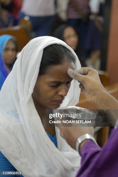 Indian Christian Mark Ash Wednesday Photos And Premium High Res