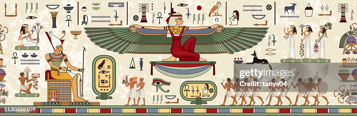 Ancient Egypt Backgroundegyptian Hieroglyph And Symbolancient Culture