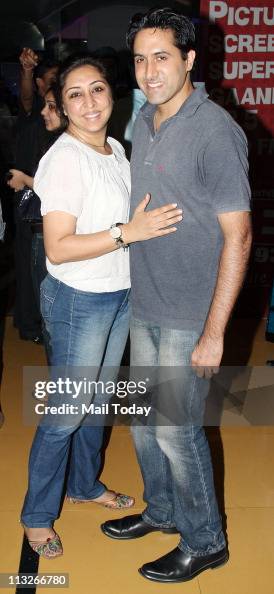 Sumit Sachdeva With Wife At The Premiere Of The Movie Shor In The