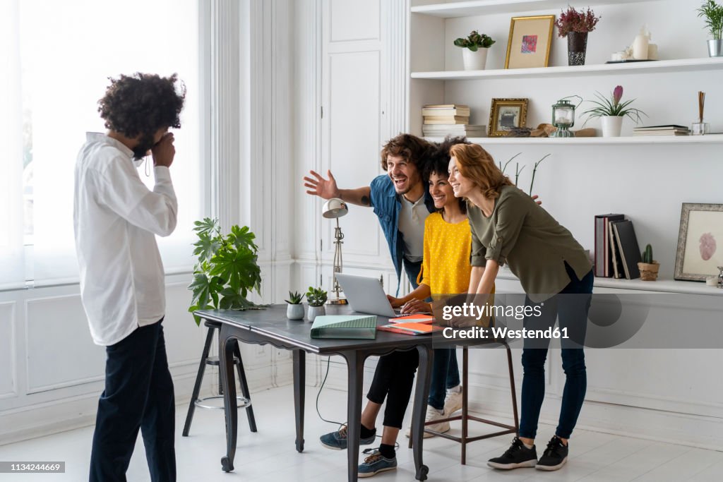 Young Creative Professionals Working Together In A Cowrking Space High ... Young Creative Professionals Working Together In A Cowrking Space High ...