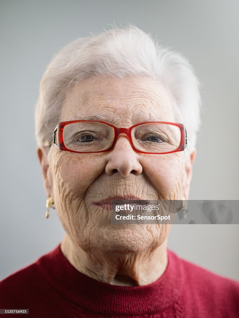 Portrait Of Real Caucasian Senior Woman With Attitude High-Res Stock ... Portrait Of Real Caucasian Senior Woman With Attitude High-Res Stock ...