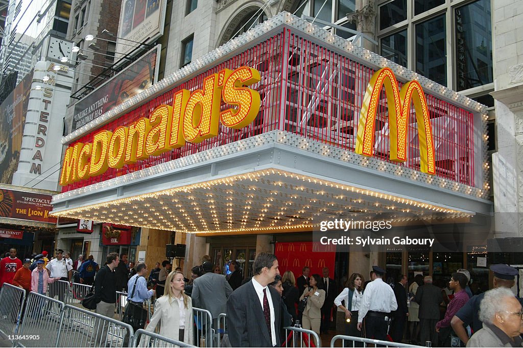 Atmosphere During Ronald Mcdonald And Cast Of 42nd Street Kick Off