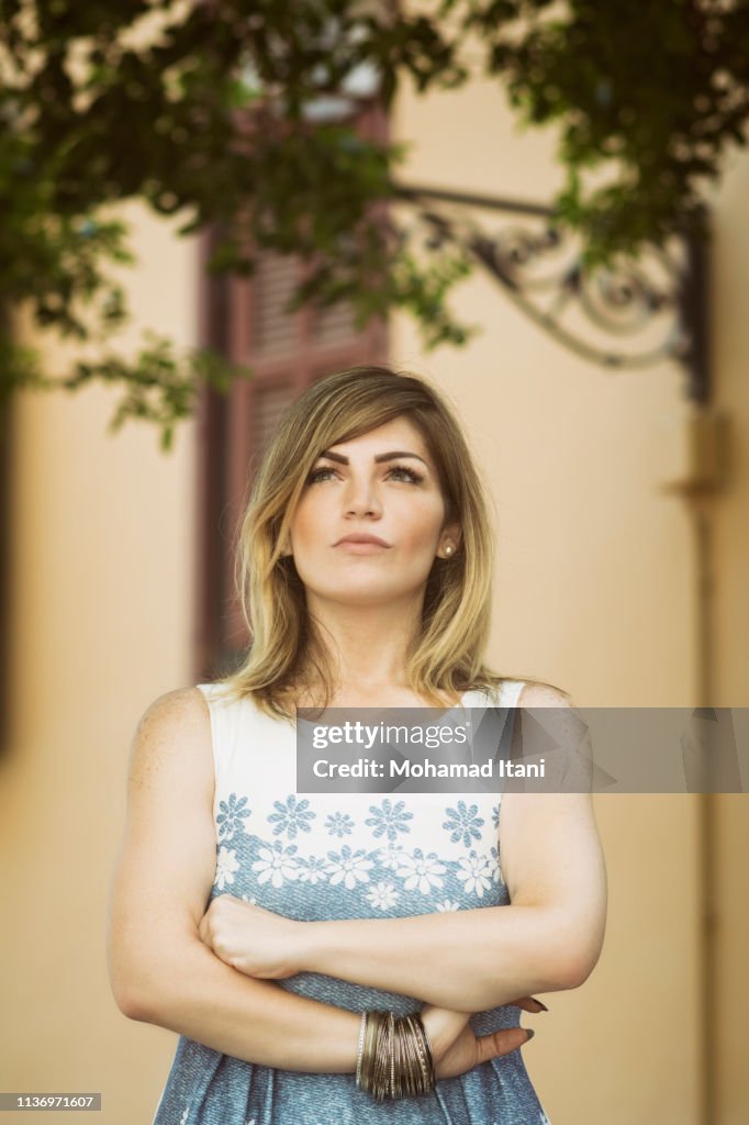 Beautiful Woman Looking Up High-Res Stock Photo - Getty Images Beautiful Woman Looking Up High-Res Stock Photo - Getty Images